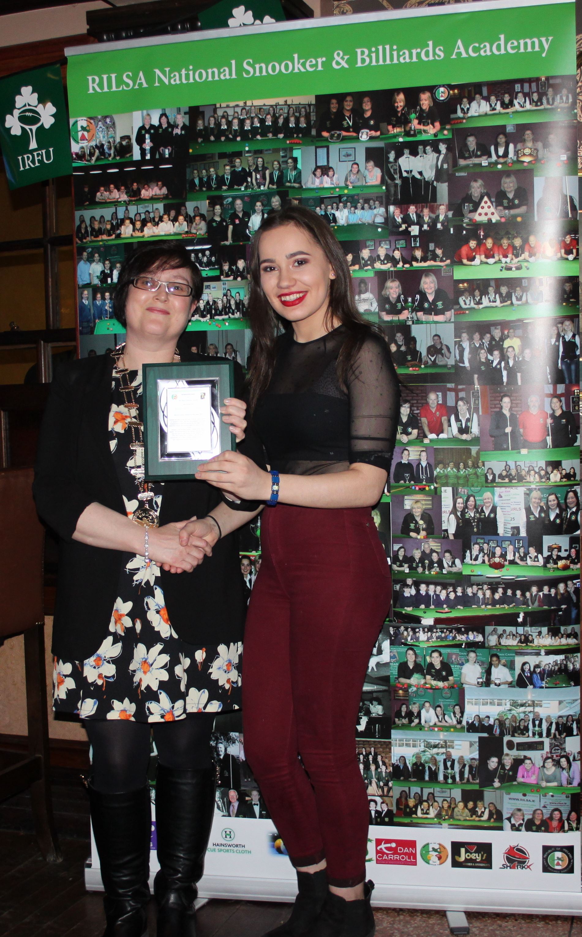 Tina & Emirjeta | Republic of Ireland Ladies Snooker Association