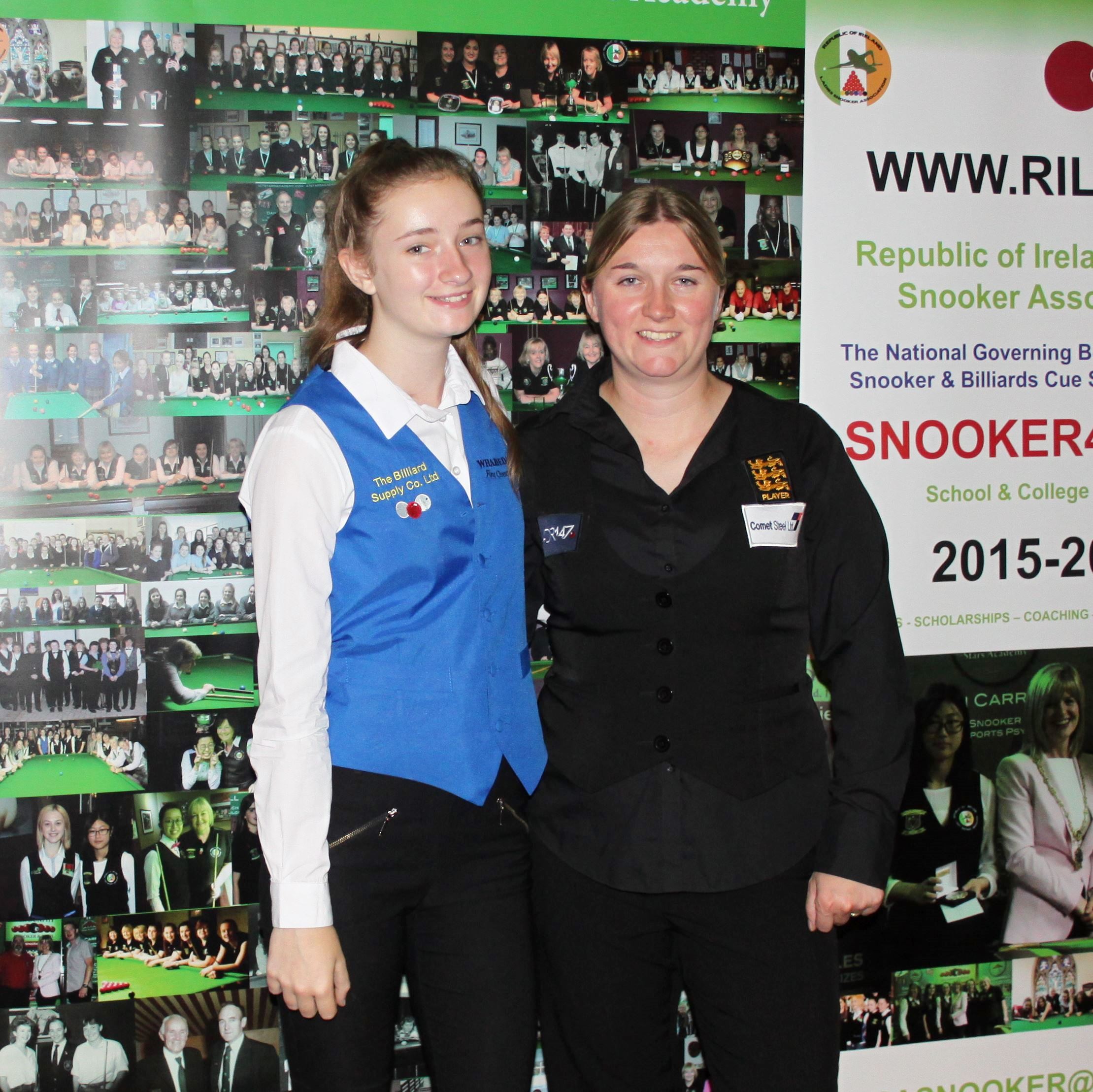 Aimee & Rebecca | Republic of Ireland Ladies Snooker Association