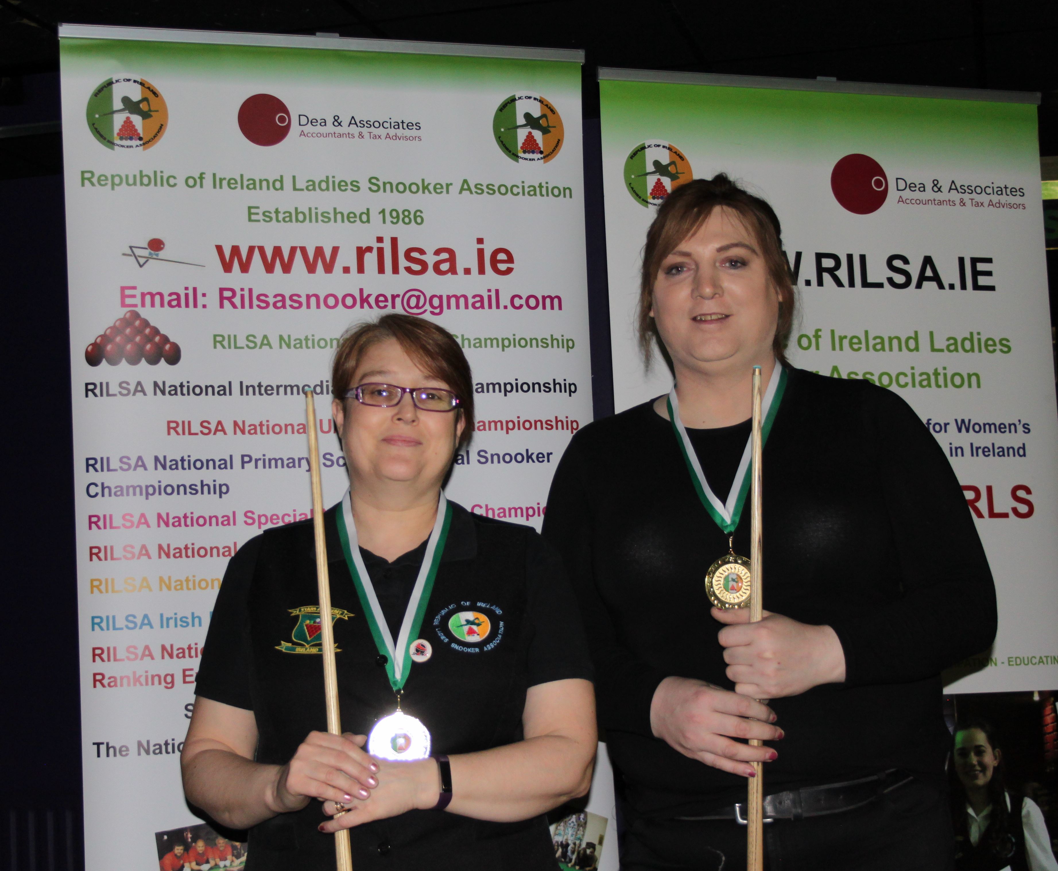 Tina & Susan | Republic of Ireland Ladies Snooker Association