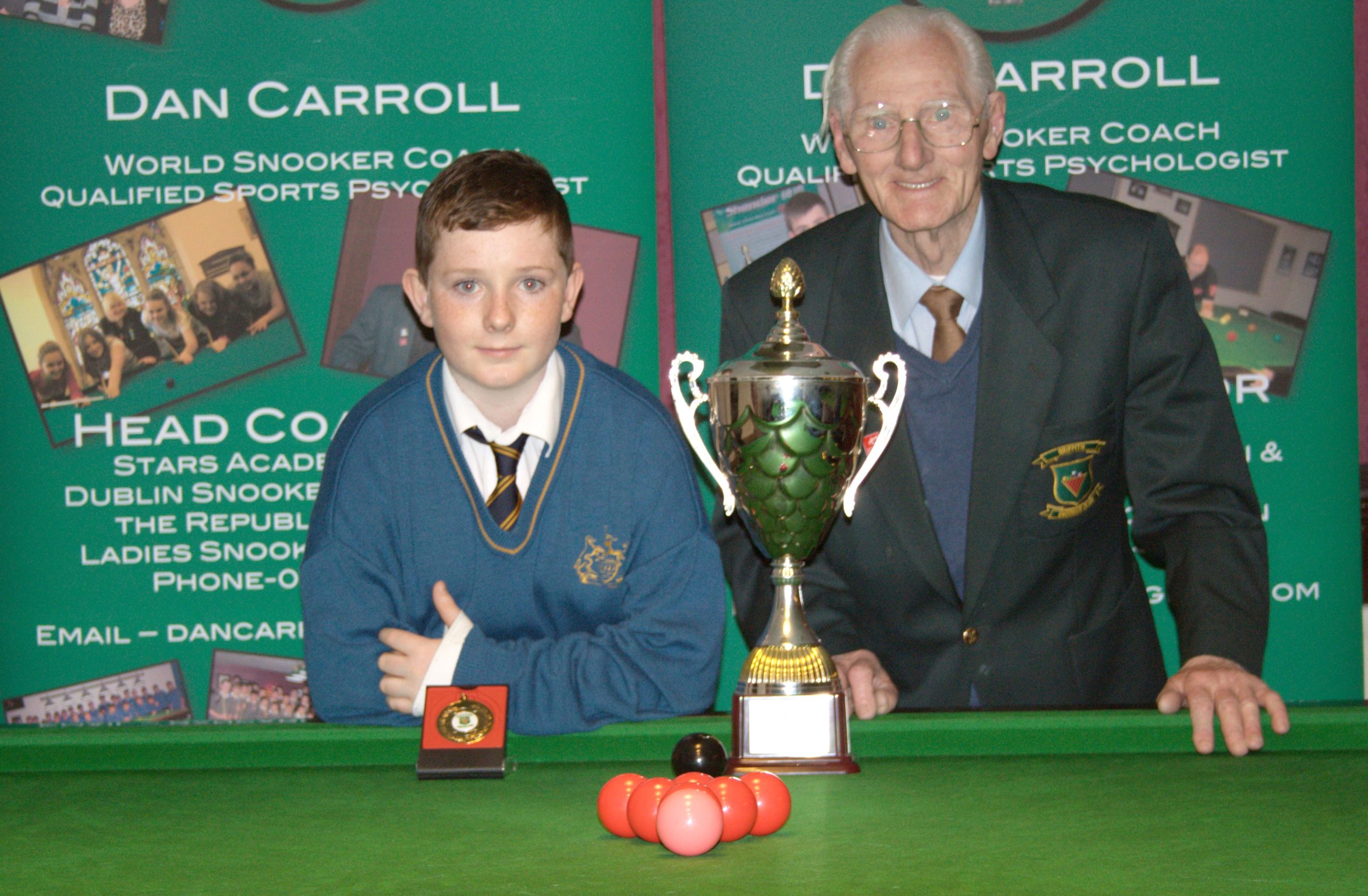 Eamonn & Larry | Republic of Ireland Ladies Snooker Association