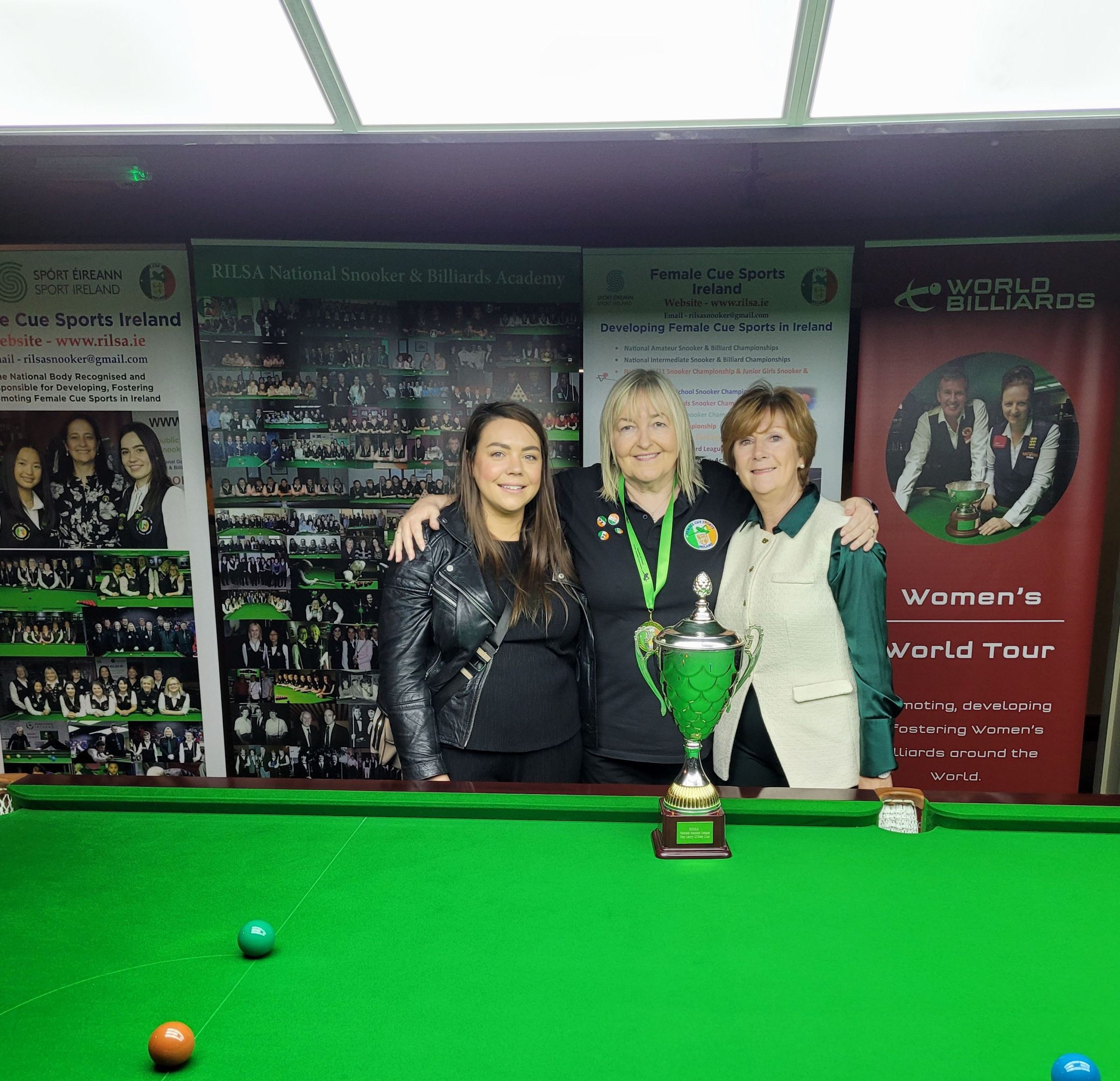Annette & the Cup | Republic of Ireland Ladies Snooker Association